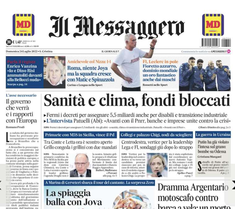 Il Messaggero: "Roma, niente Joya ma la squadra cresce con Matic e ...